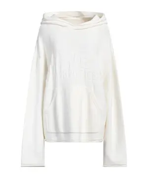 MAISON MARGIELA Solid-color Hooded Knit Sweater - Ivory