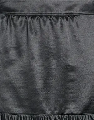 Burberry Solid-colored Satin Midi Skirt