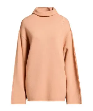 Marni Solid-color Wool Turtleneck Knit Sweater - Pink