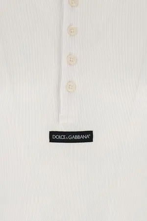 Dolce & Gabbana Dolce Gabbana Serafino Logo Patch Jersey T-shirt