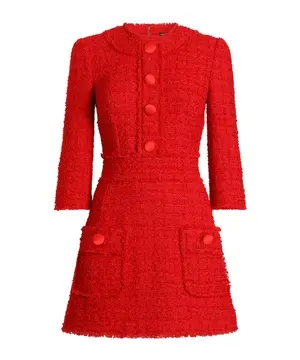 Dolce & Gabbana Short Dress In Rachel Tweed