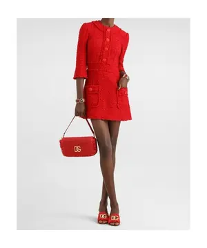 Dolce & Gabbana Short Dress In Rachel Tweed