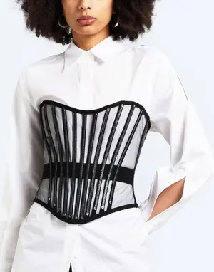 Dolce & Gabbana Solid Color Patchwork Chiffon