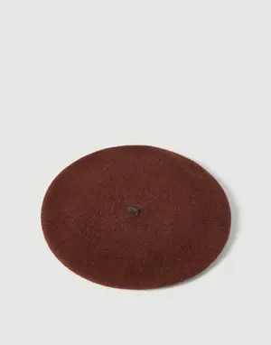 Brunello Cucinelli Wool Beret With Precious Detail