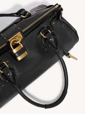 Chloé Xl Paddington Weekender Bag In Grained Leather