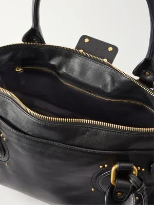 Chloé Xl Paddington Weekender Bag In Grained Leather