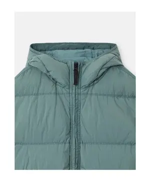 Stone Island Hooded Down Jacket With Anti-drop