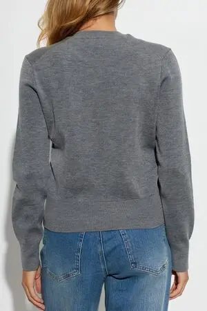 AMI Paris Logo Crew Neck Knitted Jumper