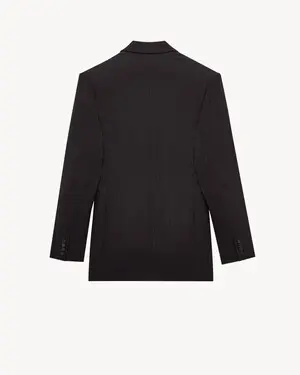 Saint Laurent Double-breasted Striped Jacket