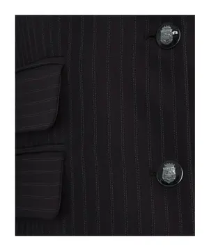 Elisabetta Franchi Striped Single-breasted Jacket