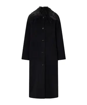 Loulou De Saison Single-breasted Coat - Black