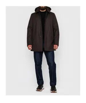 Herno Wool Hooded Single-breasted Coat