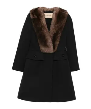 Valentino Garavani Faux-fur Collar Coat