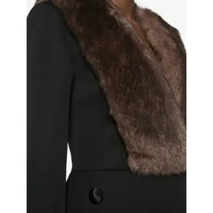 Valentino Garavani Faux-fur Collar Coat