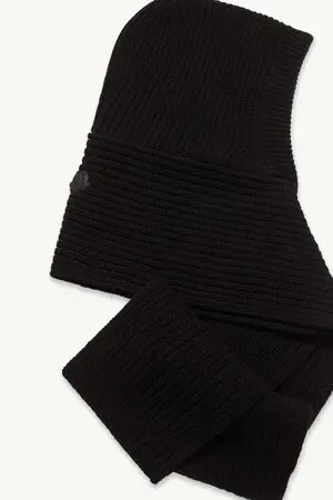 Moncler Logo Patch Hooded Scarf
