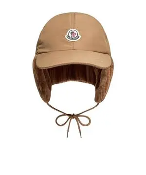 Moncler Logo Patch Baseball Cap - Beige