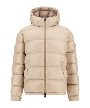 Herno Quilted Technical Fabric Short Hooded Down Jacket