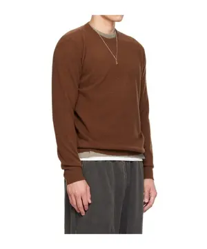ENTIRE STUDIOS Cashmere Crew-neck Sweater - Brown