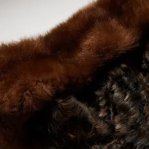 Gucci Shearling Cape - Dark Brown