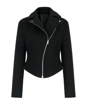 ALAÏA DOUBLE FACE WOOL BIKER JACKET