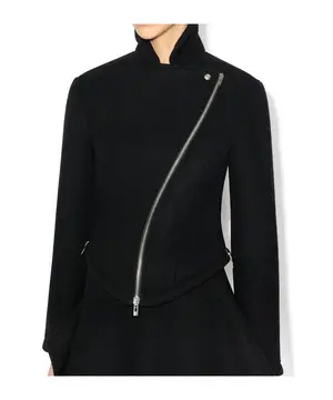 Alaïa Double Face Wool Biker Jacket