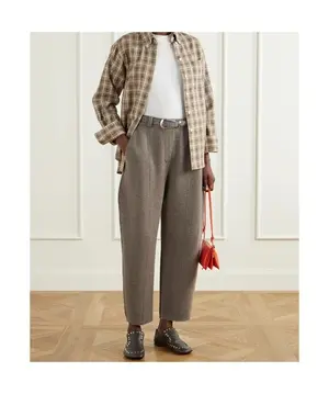 LISA YANG Tapered Leg Casual Pants - Beige