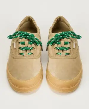 Moncler Round Toe Lace-up Sneakers - Beige