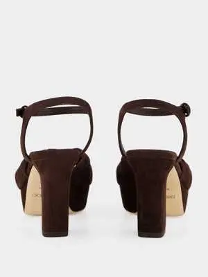 JIMMY CHOO Round-toe High-heeled Sandals