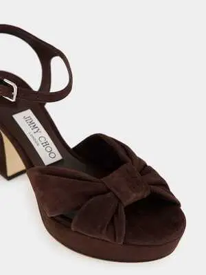 JIMMY CHOO Round-toe High-heeled Sandals
