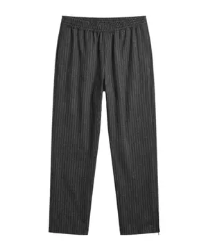Barena Venezia Elastic Waist Pinstripe Trousers - Black