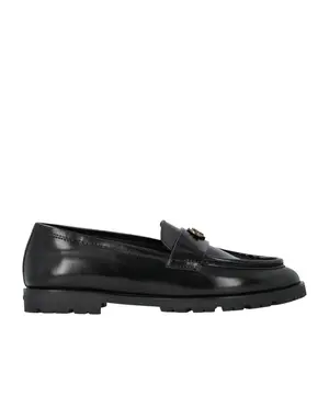 Pinko Love Birds-plaque Loafers - Black