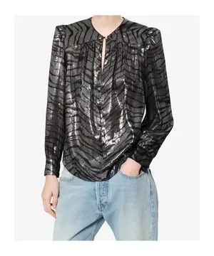 Isabel Marant Étoile Zebra-print Long-sleeve Top