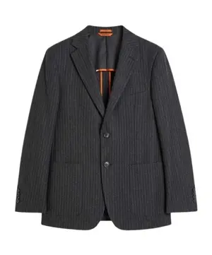 Barena Venezia Pinstripe Blazer - Black