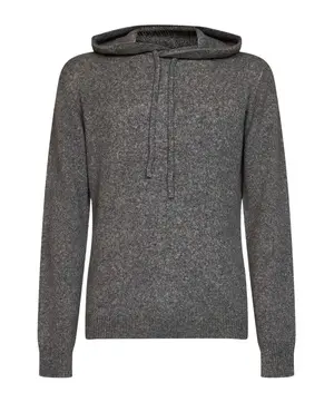 ROBERTO COLLINA Hooded Knit Sweater - No