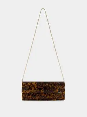 JIMMY CHOO Tortoiseshell-effect Clutch