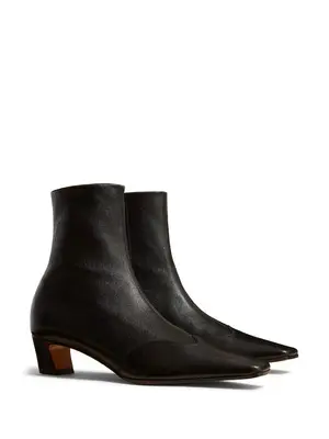 Khaite Square-toe Ankle Boots