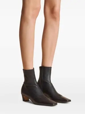 Khaite Square-toe Ankle Boots