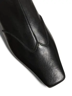 Khaite Square-toe Ankle Boots