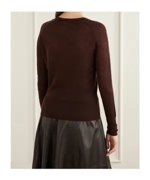JOSEPH V-neck Sweater - Dark Brown
