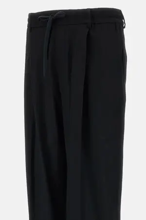 Barena Venezia Drawstring Pleated Wide-leg Trousers