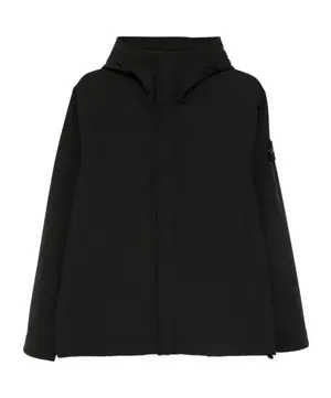 Stone Island Logo Patch High Neck Jacket