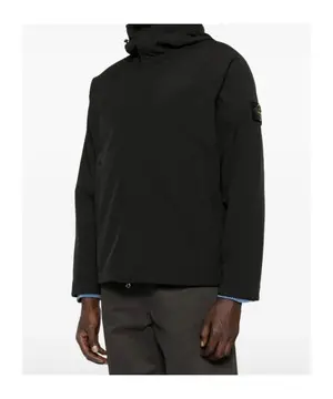 Stone Island Logo Patch High Neck Jacket
