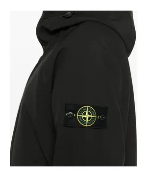 Stone Island Logo Patch High Neck Jacket