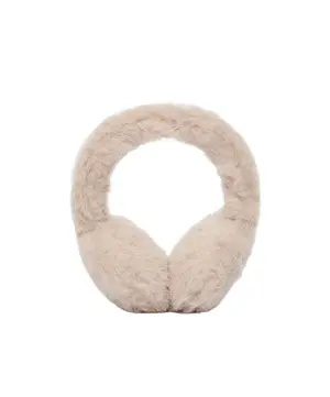 Max Mara Alpaca And Wool Teddy Fabric Earmuffs - Beige