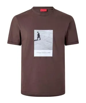 Hugo Boss Crew Neck Short-sleeve T-shirt - Brown