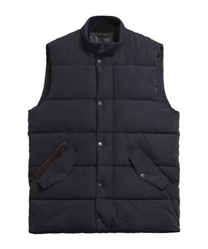 Barbour Stand-up Collar Quilted Vest - No
