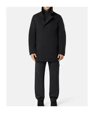 Stone Island Padded Peacoat With Anti-drop