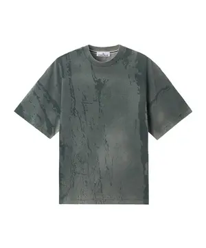 Stone Island Regular-fit T-shirt With 'bark Tee' Print