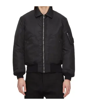 Rick Owens Fw26 Tower Flyers Jkt In Nylon Twill - Black