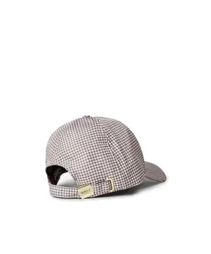 Barbour Check Baseball Cap